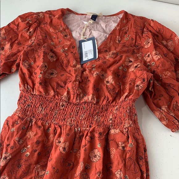 Universal Thread | Dresses | New Universal Thread Linen Red Floral ...